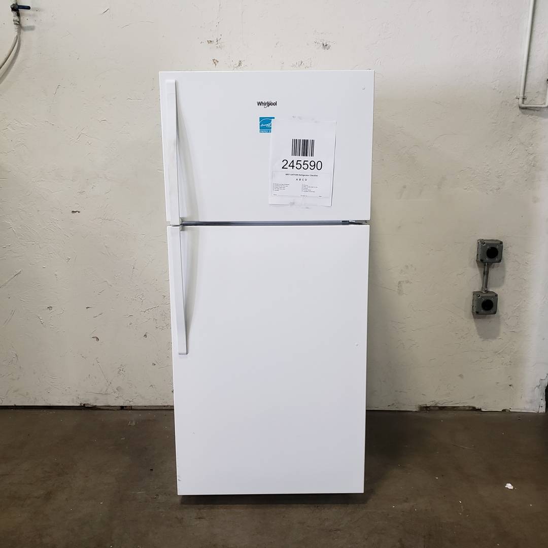 14.3 Cu. Ft. Whirlpool Top Mount Refrigerator White - WRT134TFDW - B ...
