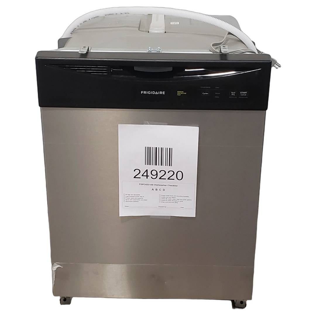 24 in. Frigidaire Front Control Dishwasher Stainless-Steel - FDPC4221AS ...